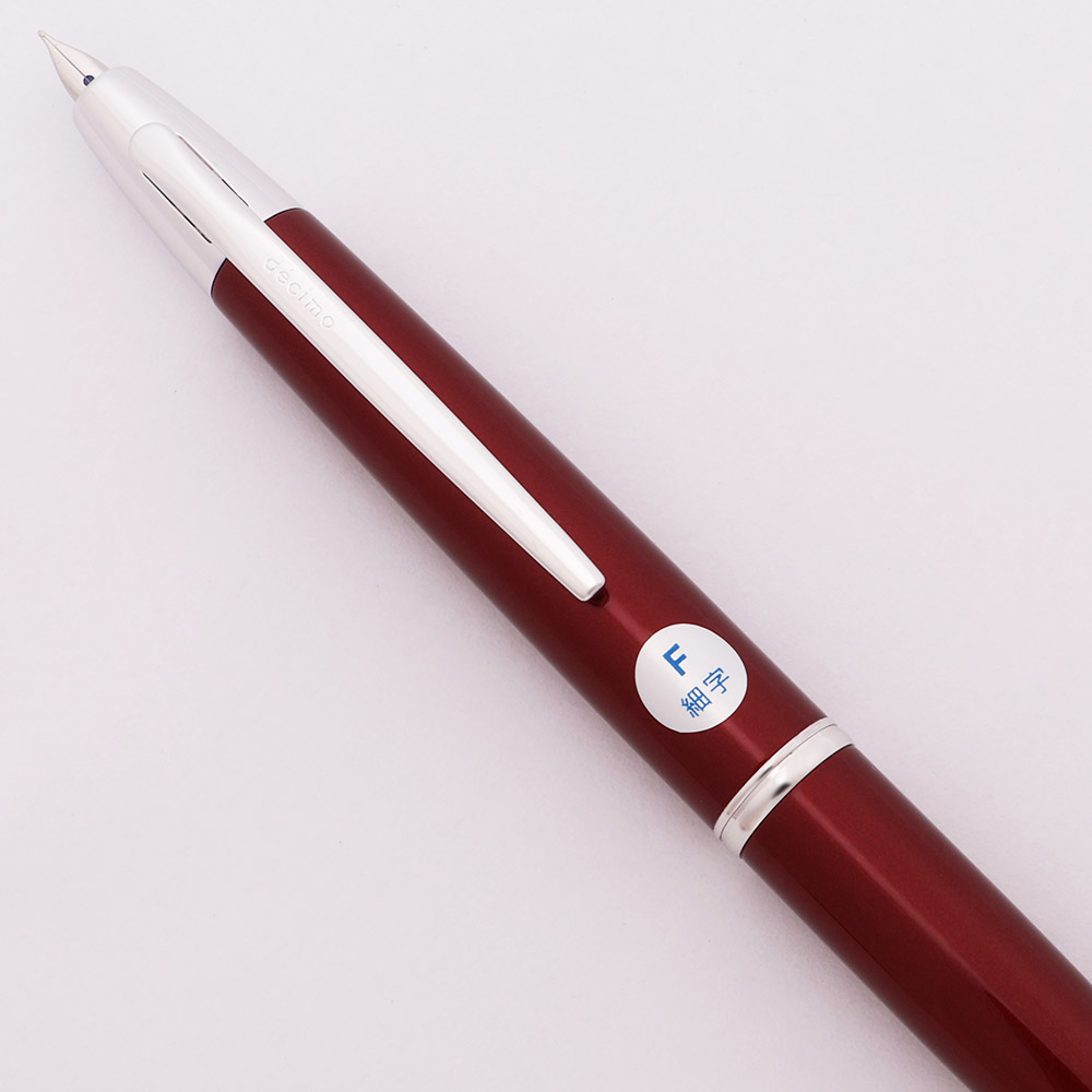 Pilot Decimo Vanishing Point (2012) - Red Metallic w Chrome Trim, Fine 18k Nib (New in Box ...